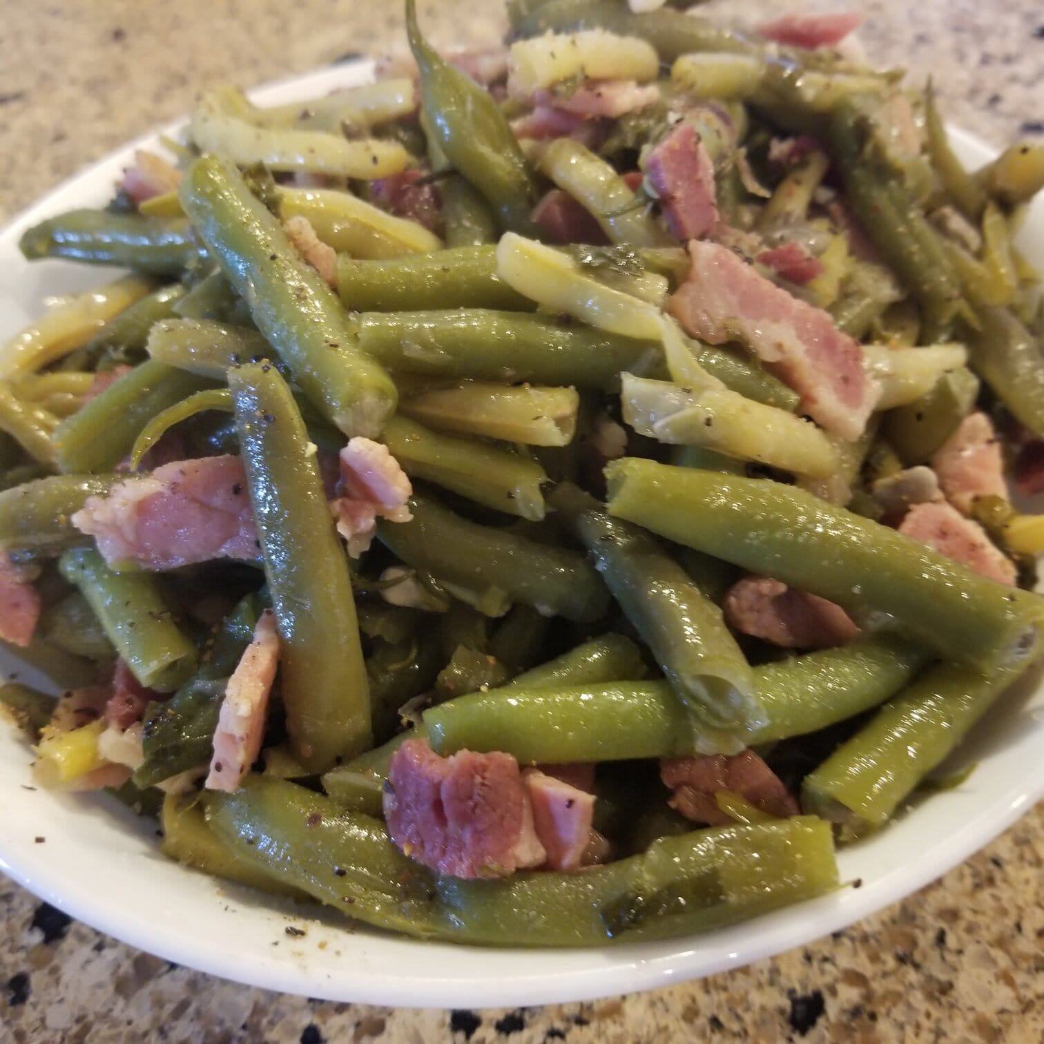 Instant Pot Mix Green Beans and Bacon - Riehm Produce Farm